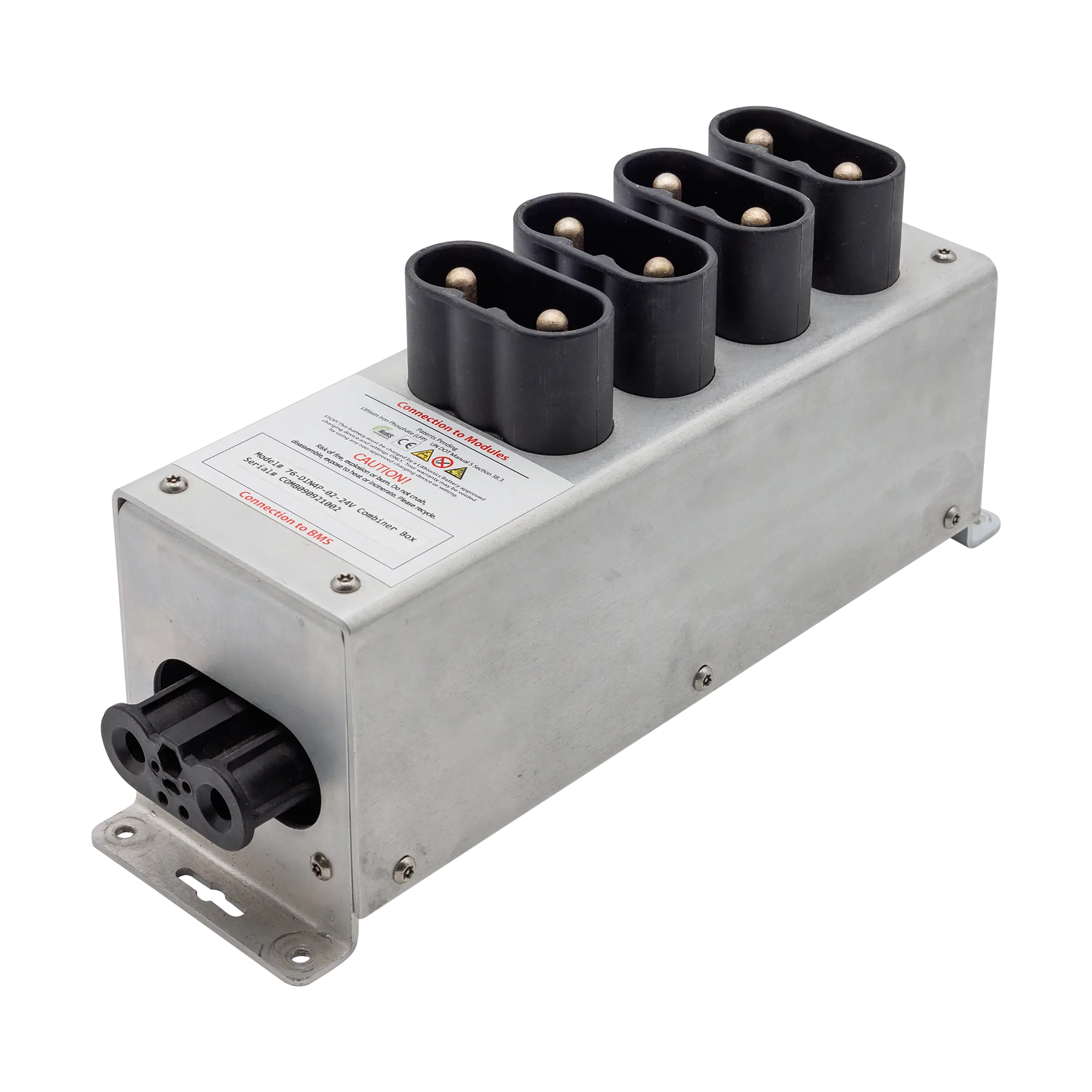 4-Port Combiner Box for 12V, 24V, 51V, 102V Systems