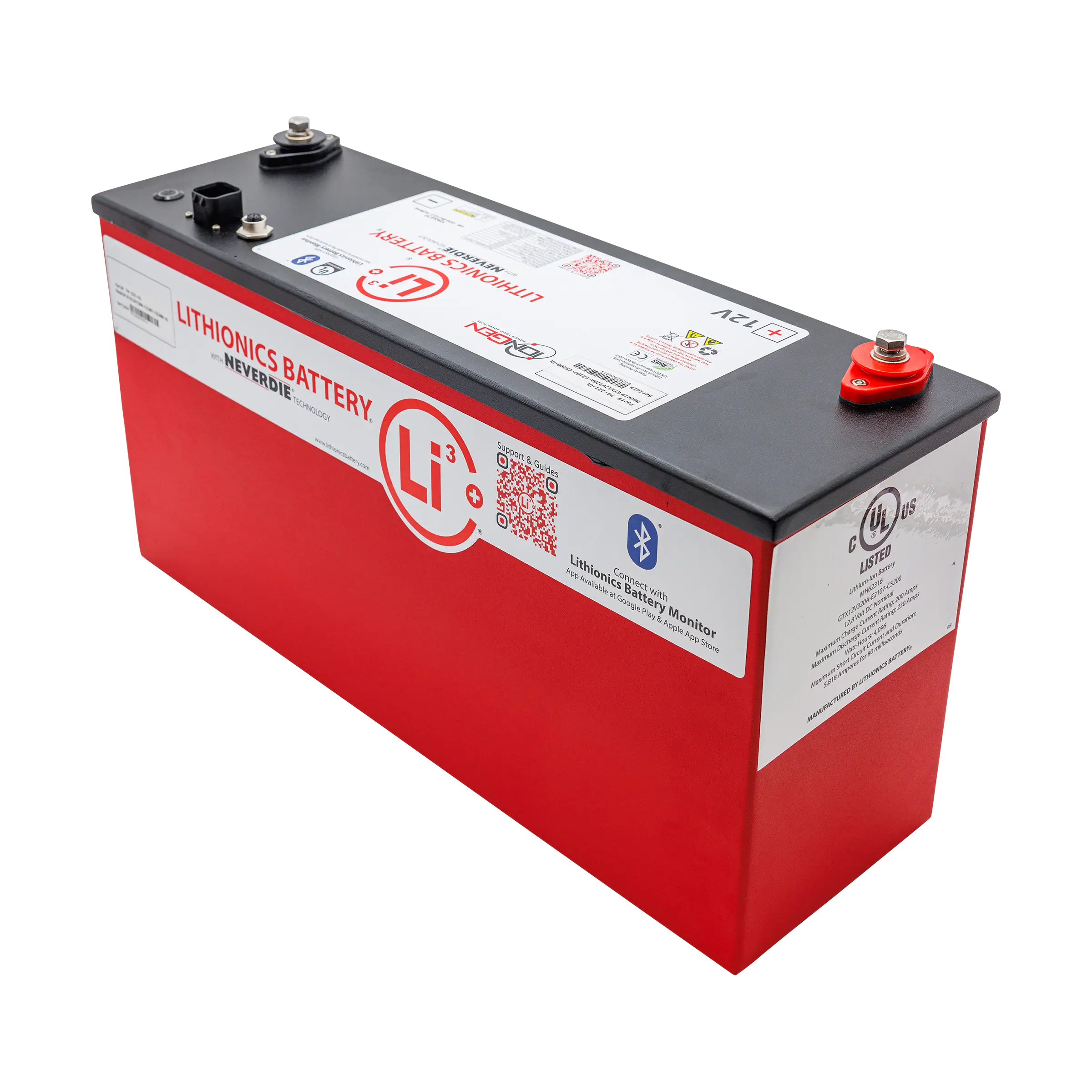 12V 320Ah Lithium Battery for RV, Marine & Off-Grid | Bluetooth Monitoring